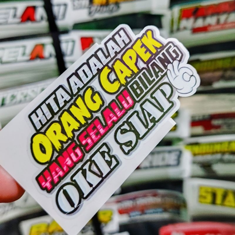 Our stickers HAVE PEOPLE OF CAPEK | Shopee Malaysia