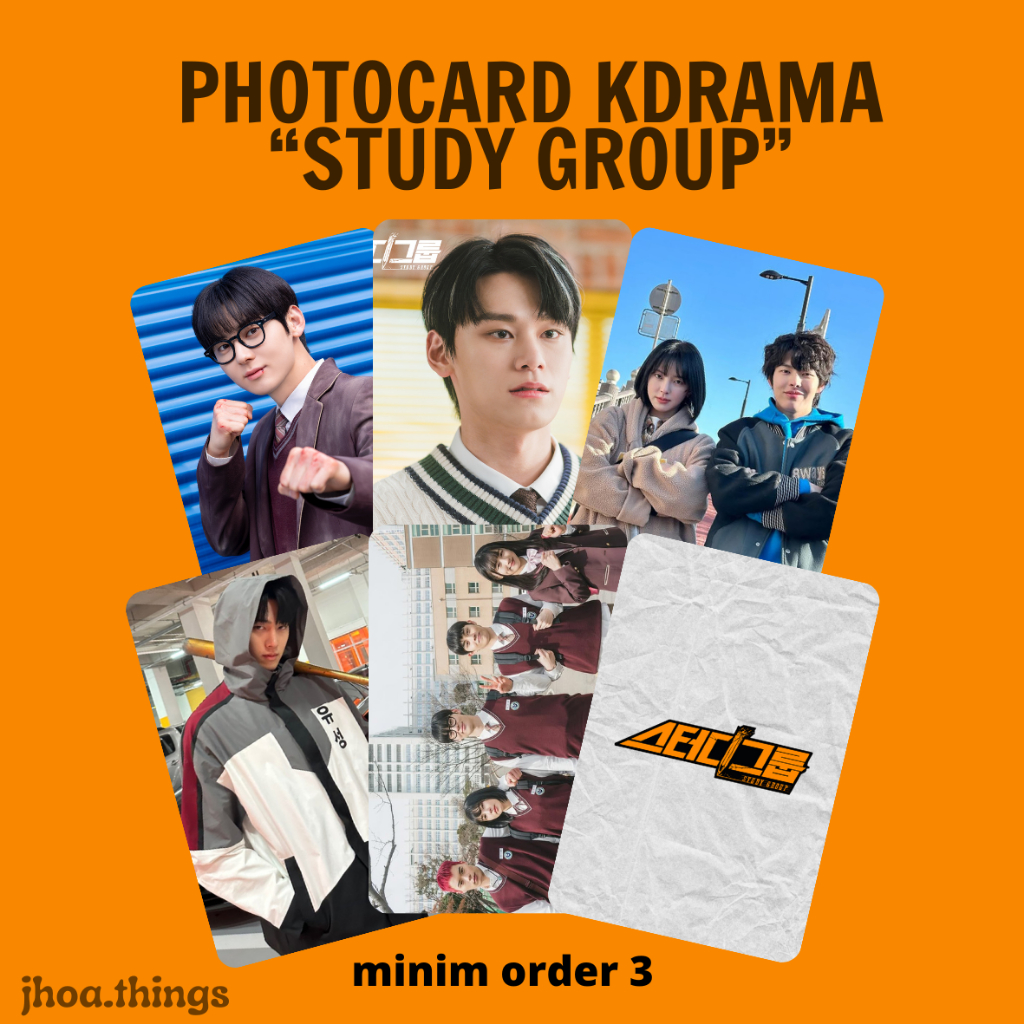 [UNOFFICIAL] Photocard KDRAMA STUDY GROUP SERIES WEBTOON MANHWA ACTOR KOREA HWANG MINHYUN HONG ...