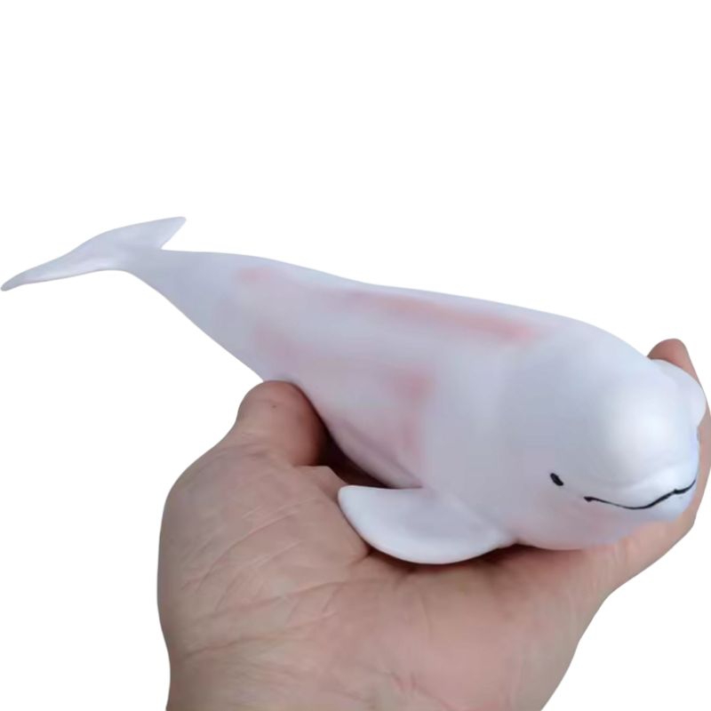 Rubber Beluga Whale Action Figure Children's Toy Collection | Shopee ...