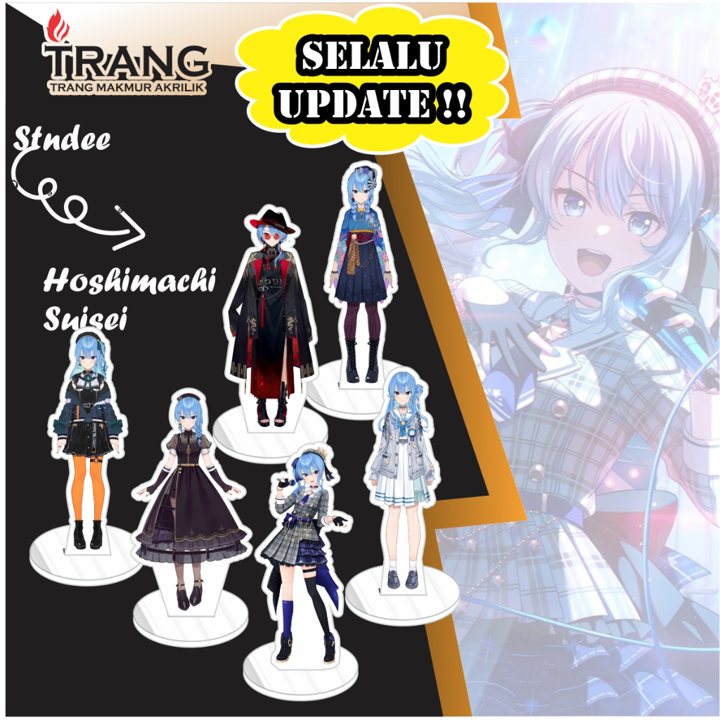 Hoshimachi Suisei Hololive Acrylic Figure Standee Hoshimachi Suisei ...