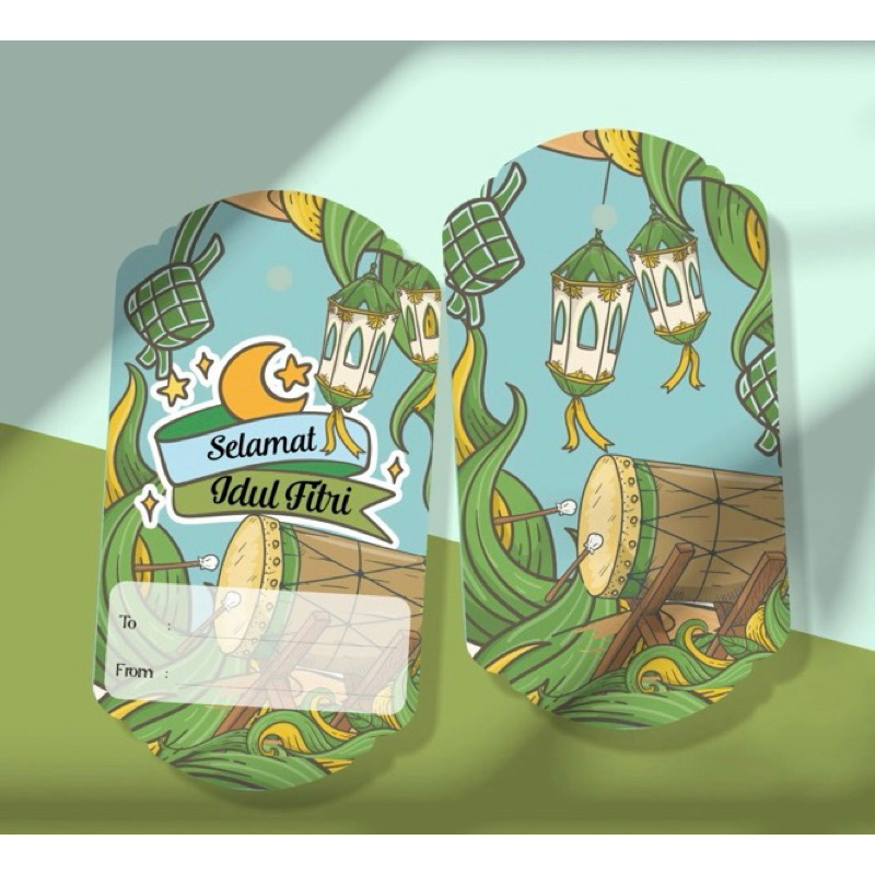 HANG TAG EID HANG TAG HARI RAYA IDUL FITRI CONTENTS 10 PCS FREE CHAIN ...