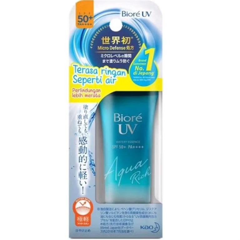 Biore UV Aqua Rich Sunscreen Watery Essence SPF 50 PA++++ 15gr | Shopee ...
