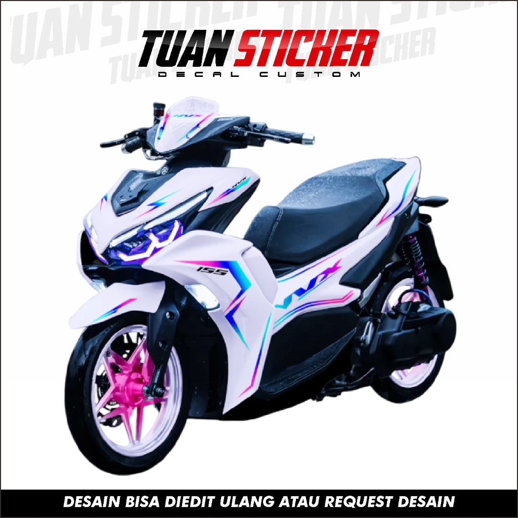 Aerox sticker Striping Decal All New aerox 155 Connected full body ...