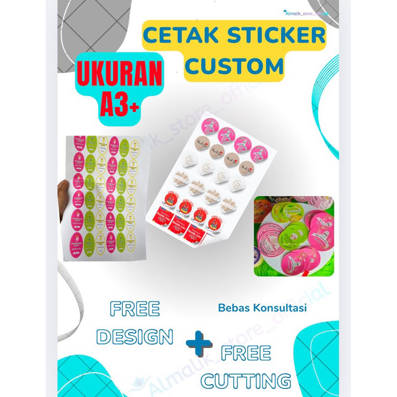 Print A3+ Stickers, Custom Food Label Stickers, Logo, Own Sales Product ...