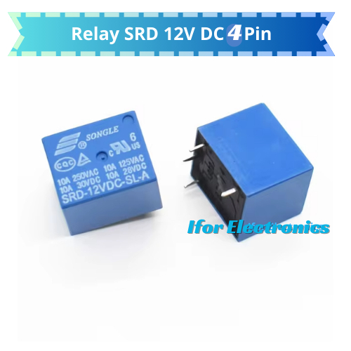 Original Songle Relay SRD 12V 4 Pin Relay | Shopee Malaysia