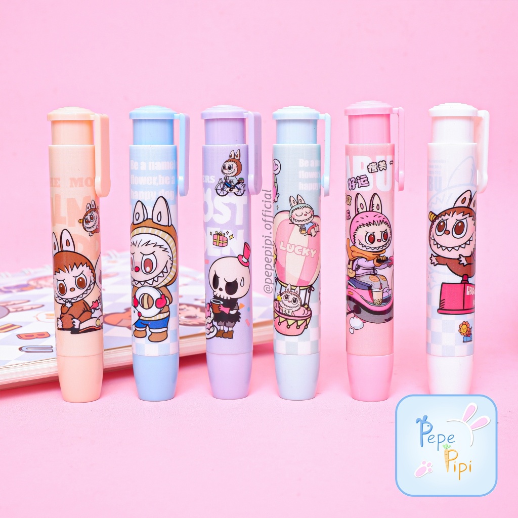 Labubu ER-1756 Mechanical Eraser Mechanical Shape Lipstick Mechanic ...