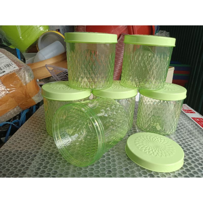 Wholesale 6pcs - 800ml Ruby Viola Crystal Jar acrylic Mica Material ...