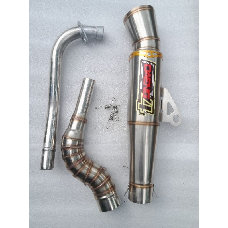 Daeng sai4 Pipe canister conical open specs exhaust Pipe for Wave 125 ...