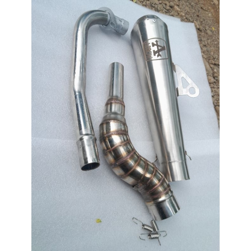 Arow Pipe canister contour open specs exhaust Pipe for Wave 125 Xrm 110 ...
