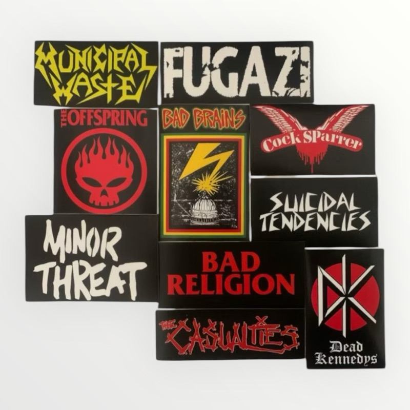 Sticker Pack Band Punk Hardcore (Fugazi, Minor Threat, Bad Brains, Dead ...