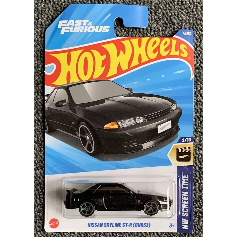 HITAM Hot Wheels Fast Furious Nissan Skyline GTR R32 Black Diecast ...