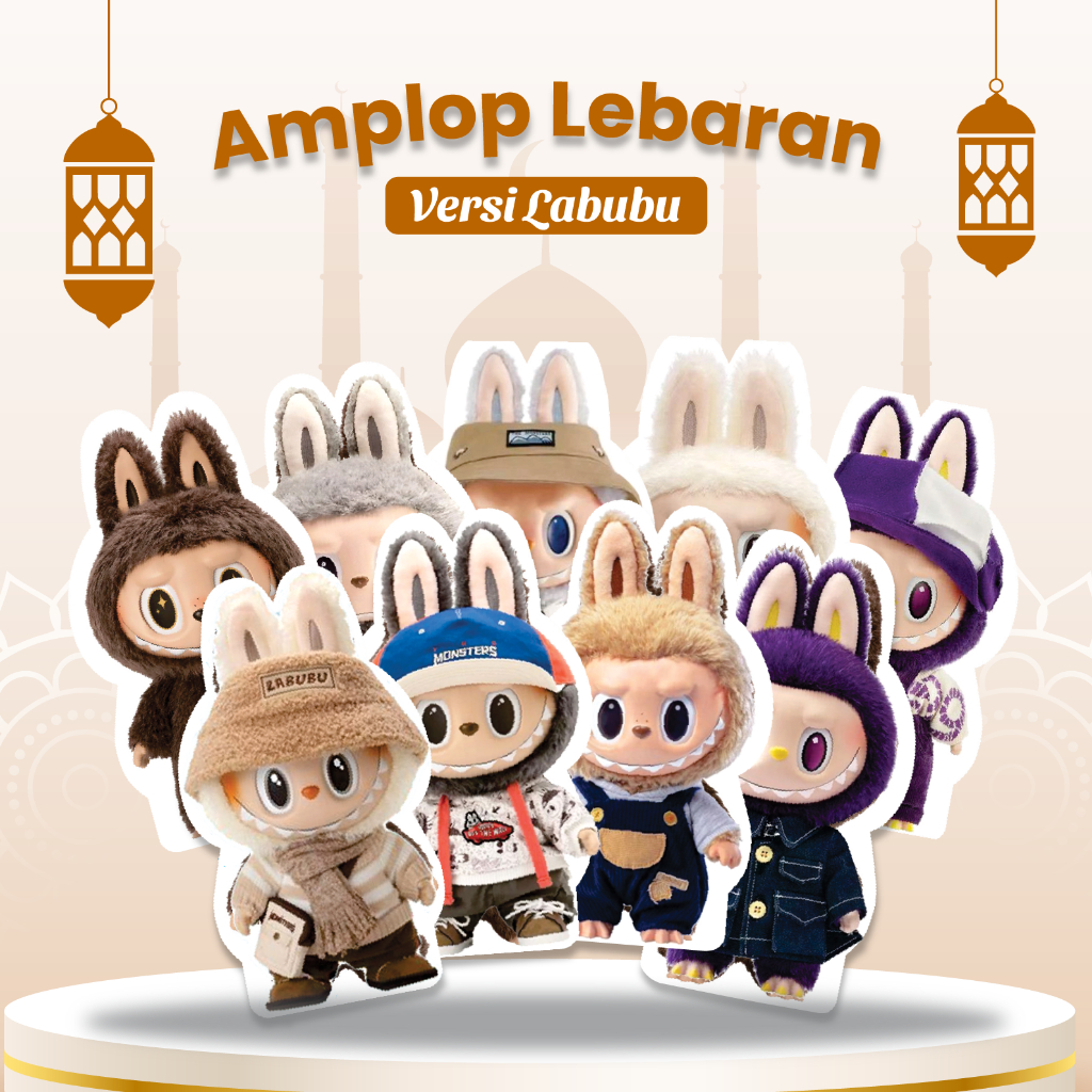 Easyprint92 Labubu 3D Eid Envelope 2025 Angpau Labubu Thick and Quality ...