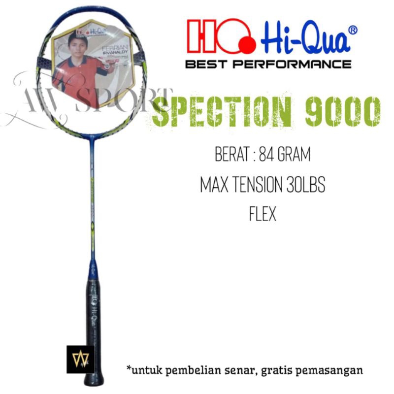 Original Hi-qua Section 9000 Badminton Racket | Shopee Malaysia