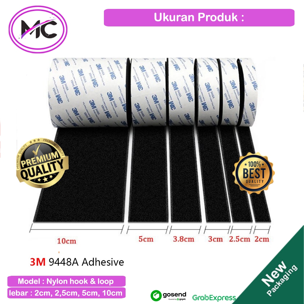 Velcro Tape 3M Adhesive Velcro Tape Insulation Duct Tape Double Tape 2 ...