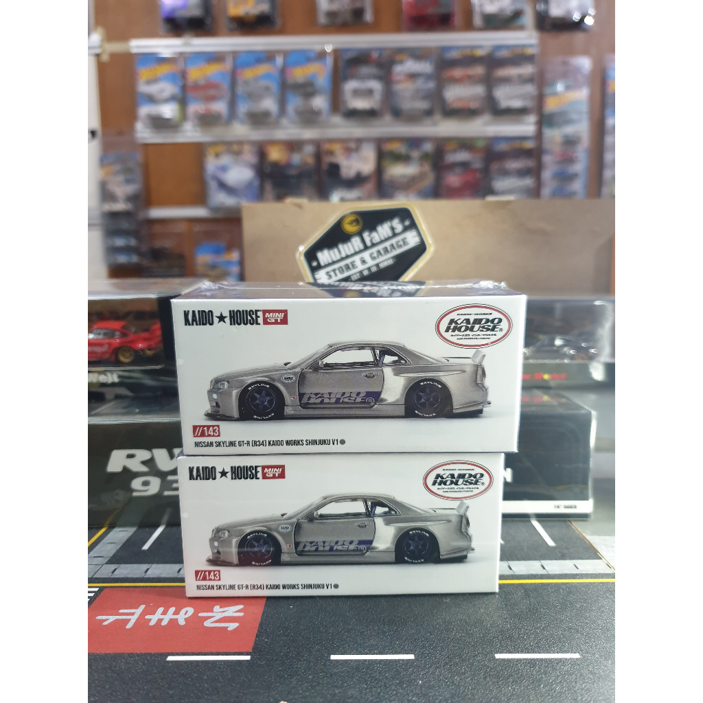 Mini GT x Kaido House Nissan Skyline GT-R R34 Shinjuku V1 - KHMG143 ...