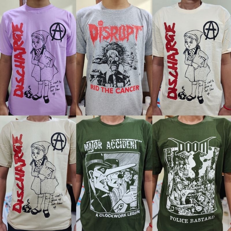 Punk DOOM BAND T-SHIRT / DISRUPT / DISCHARGE / MAJUR ACCIDENT | Shopee ...