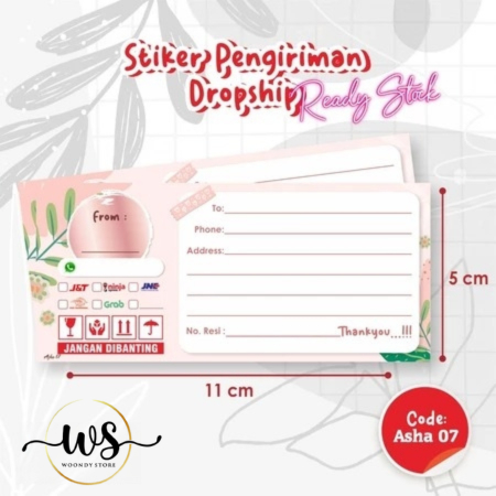 Sticker STICKER STICKER LABEL DELIVERY DROPSHIPPER READY - ASHA 07 ...