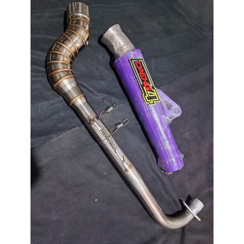 Daeng sai4 Pipe canister conical open specs exhaust Pipe for Wave 125 ...