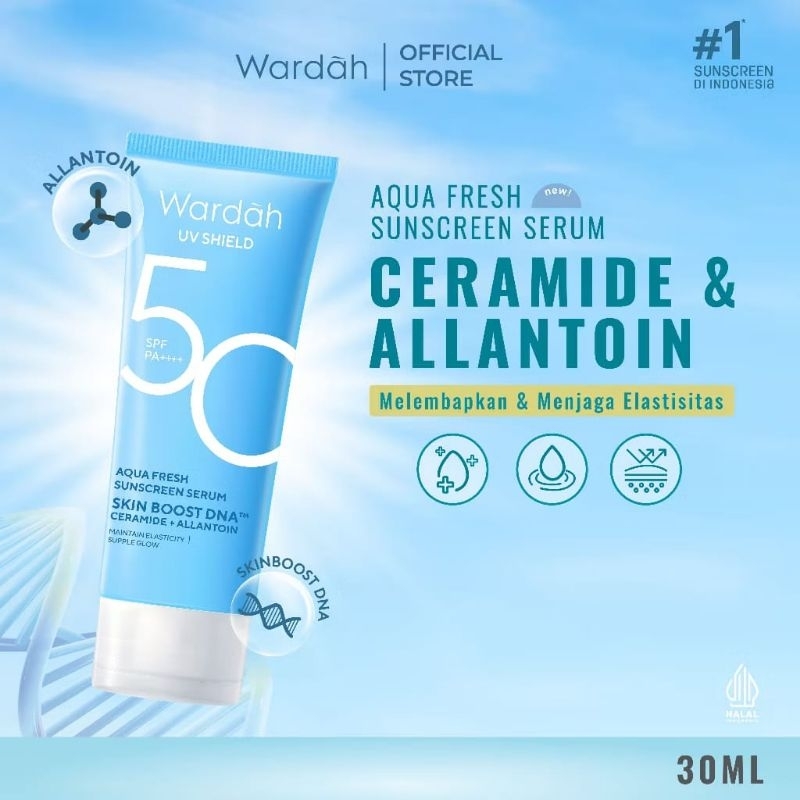 Wardah UV SHIELD AQUA FRESH ESSENCE SPF 50 PA++++ 25 ml | Sunsceen is ...