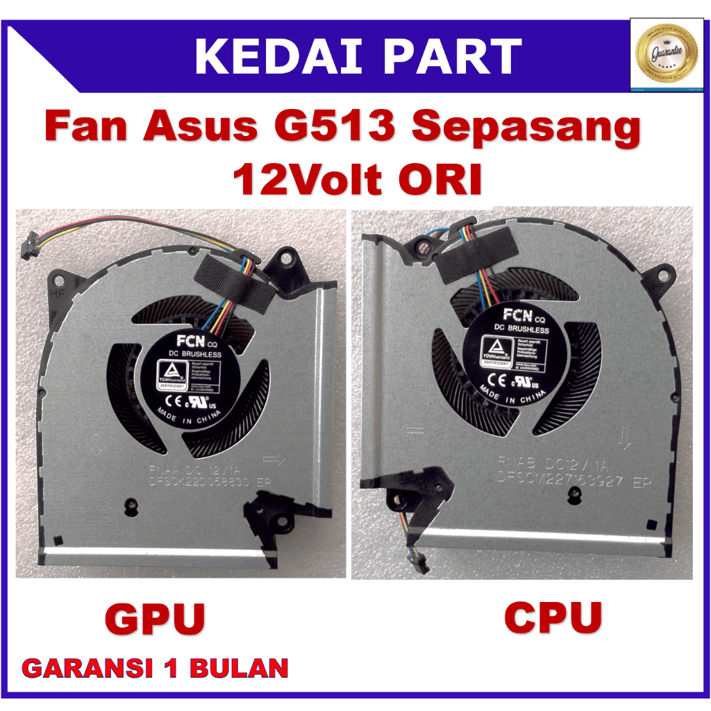 Fan Asus ROG Strix G15 G513 G513QC G513QE G513QM G533Q G713QC G713QE ...
