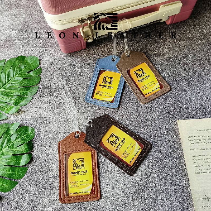 GANTUNGAN Suitcase Hanger Bag Tag Leather Suitcase Bag Tag Luggage ...
