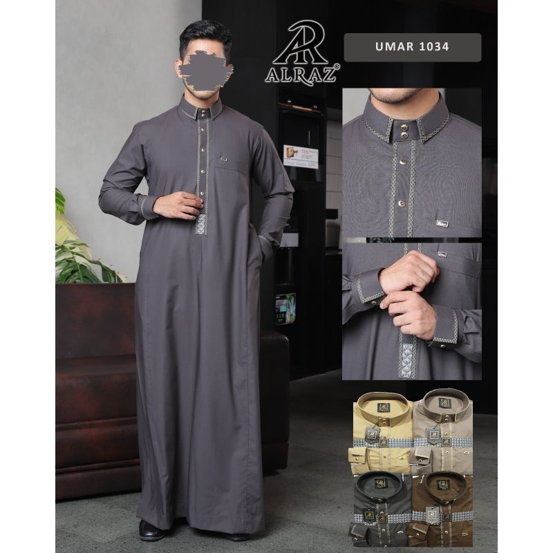 THOBE UMAR | Al Raz Premium Robe Long Sleeve Cuffs Latest Model Umar ...