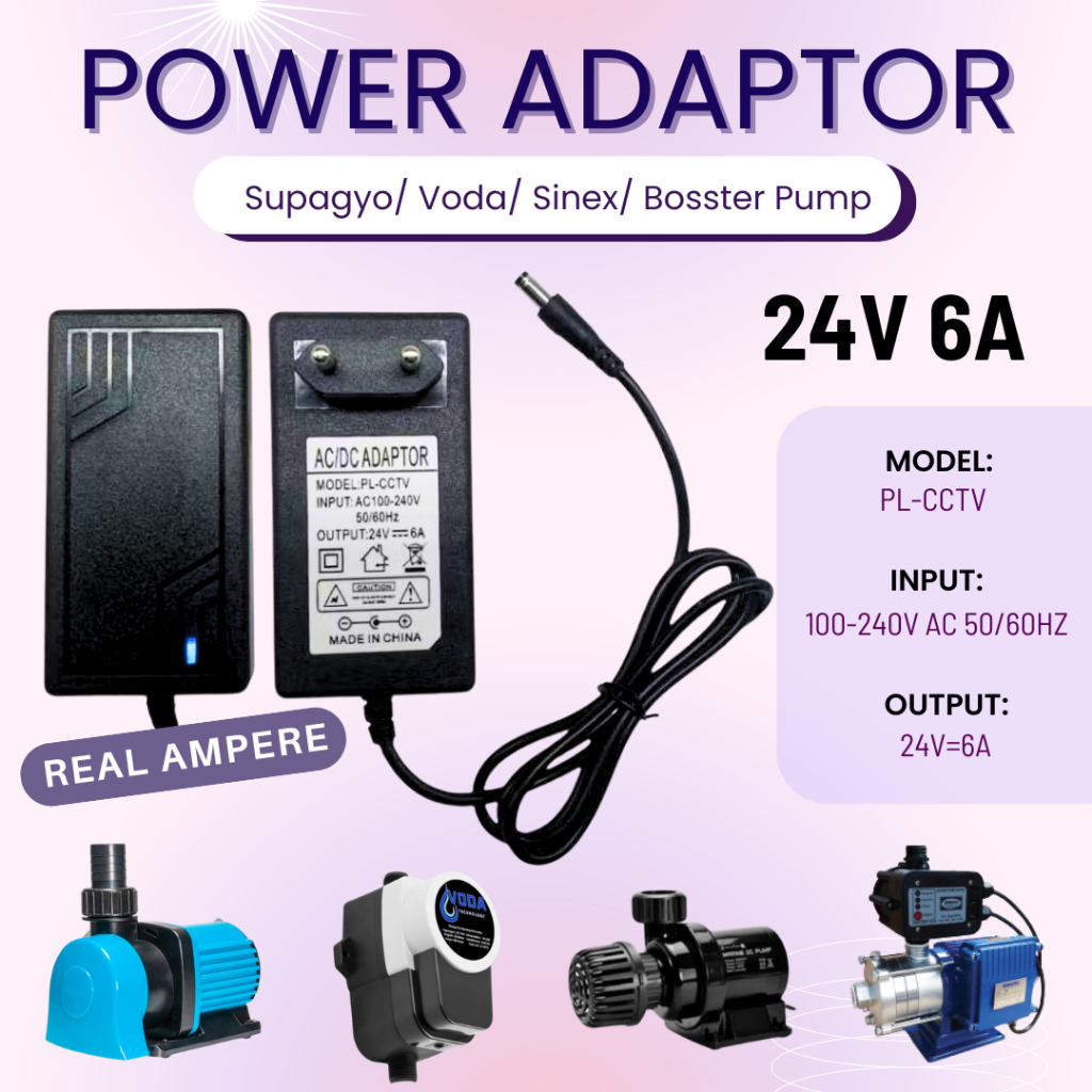 Adapter Dc pump supa gyo / supa-gyo / Sinex Dc pump / Sinex / Booster pump / water Booster pump ...