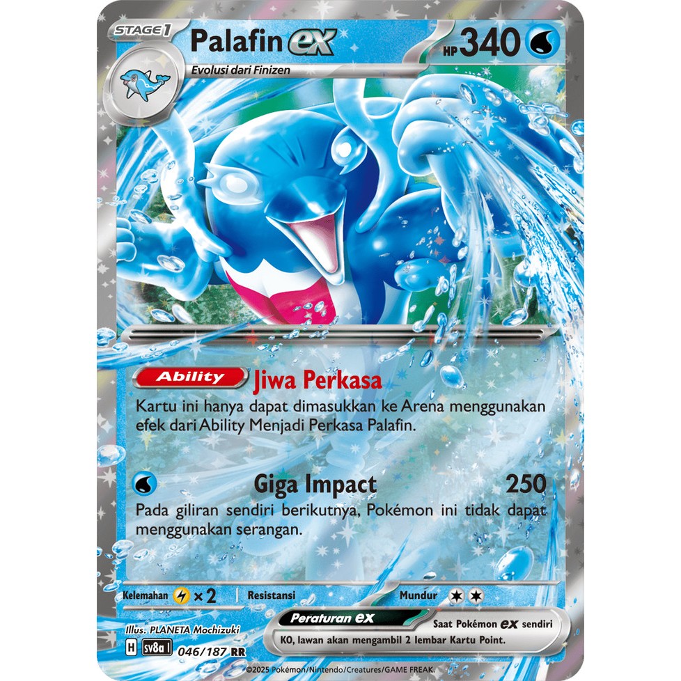 Pokemon TCG Indonesia sv8a Palafin ex 046/187 RR | Shopee Malaysia