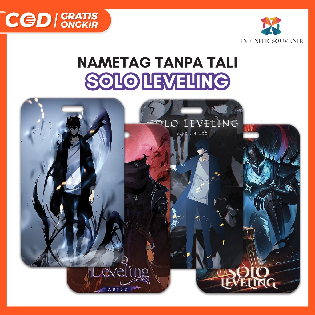 (N009) SOLO LEVELING Nametag Without Strap EARISE Card Holder/ sung jin ...