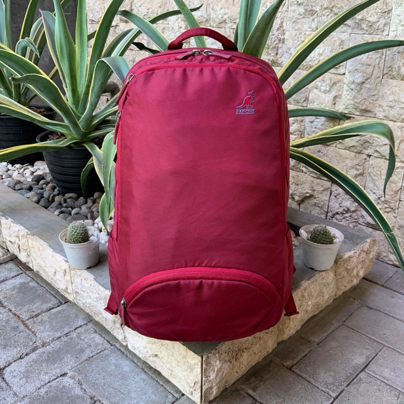 Kangol MATE BACKPACK RED MAROON | Shopee Malaysia