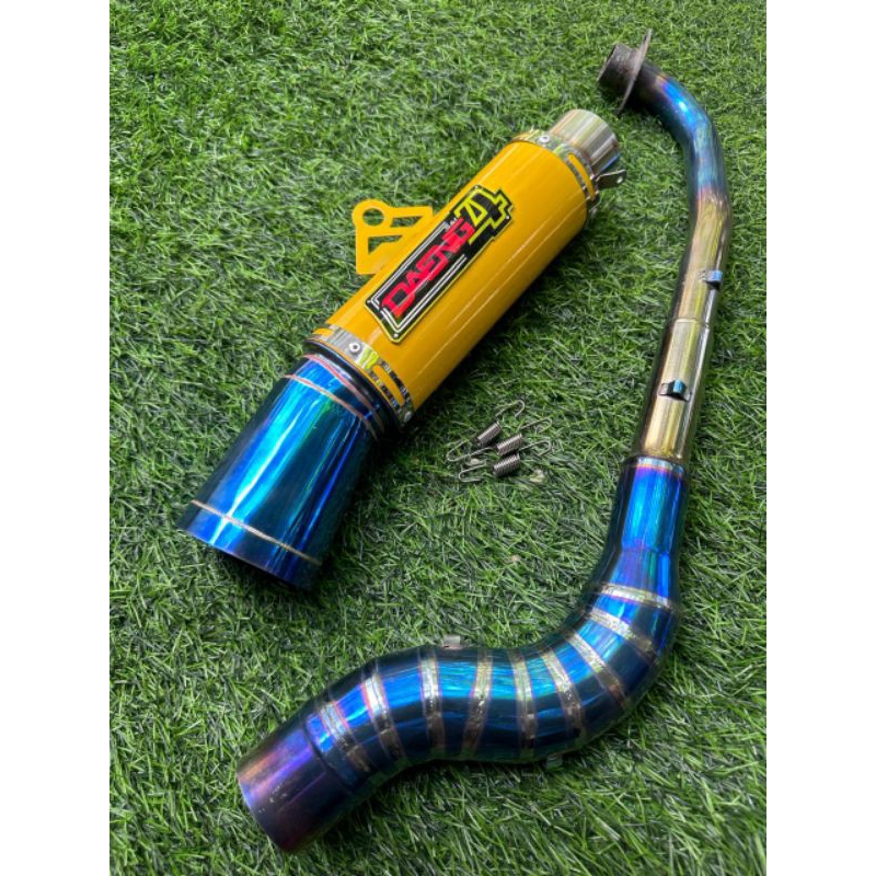 Daeng sai4 Pipe canister conical open specs exhaust Pipe for Wave 125 ...