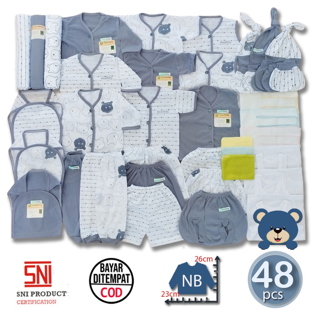 Ummababyshop 48 pcs Newborn Baby Clothes Set SNI Newborn Equipment ...