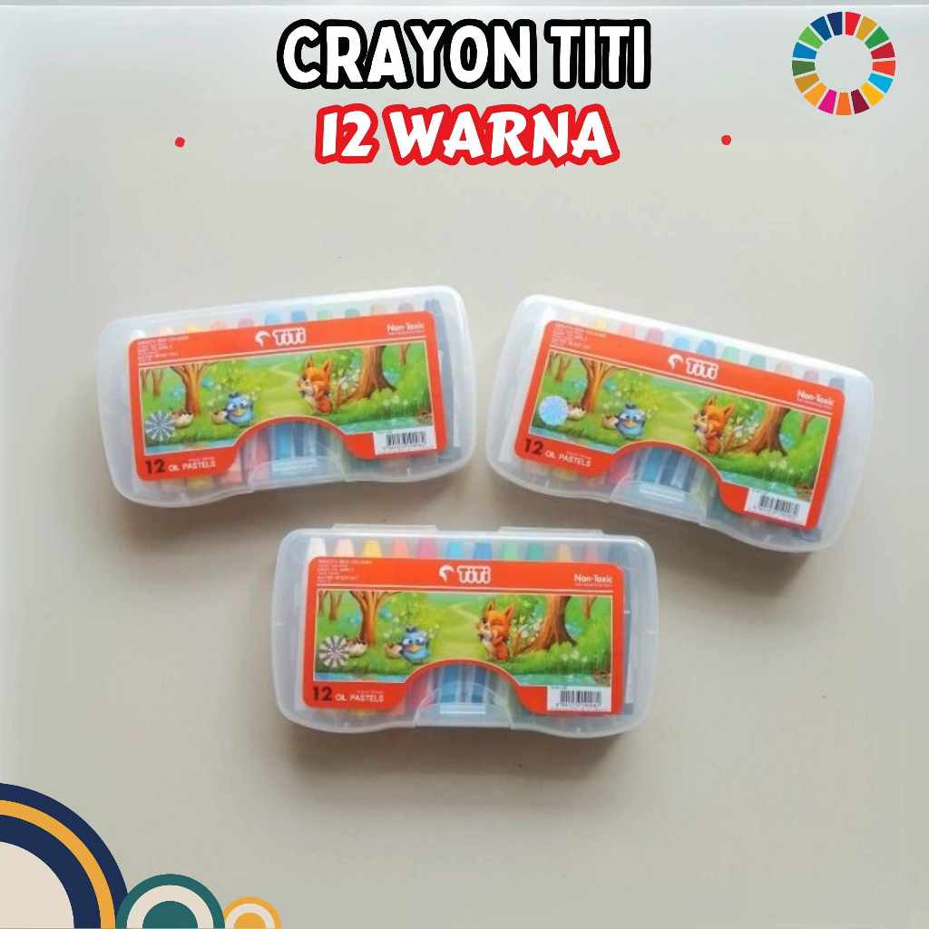 Titi Crayons 12 Colors Complete Set of TITI Crayons | Shopee Malaysia