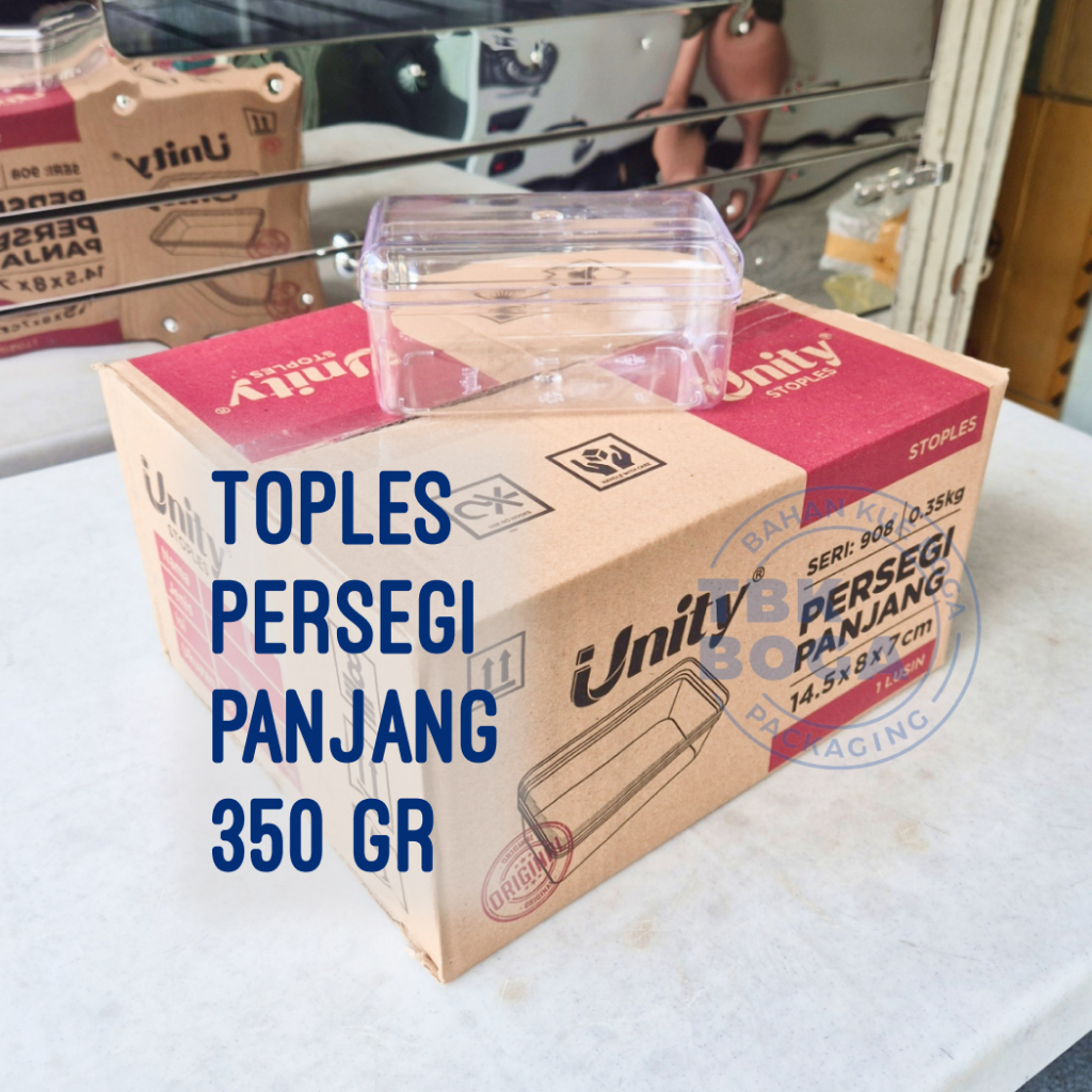 Unity Rectangular Jar (350 gr) 908 901 Thick Nastar Dry Cake Kuker Jar | Shopee Malaysia