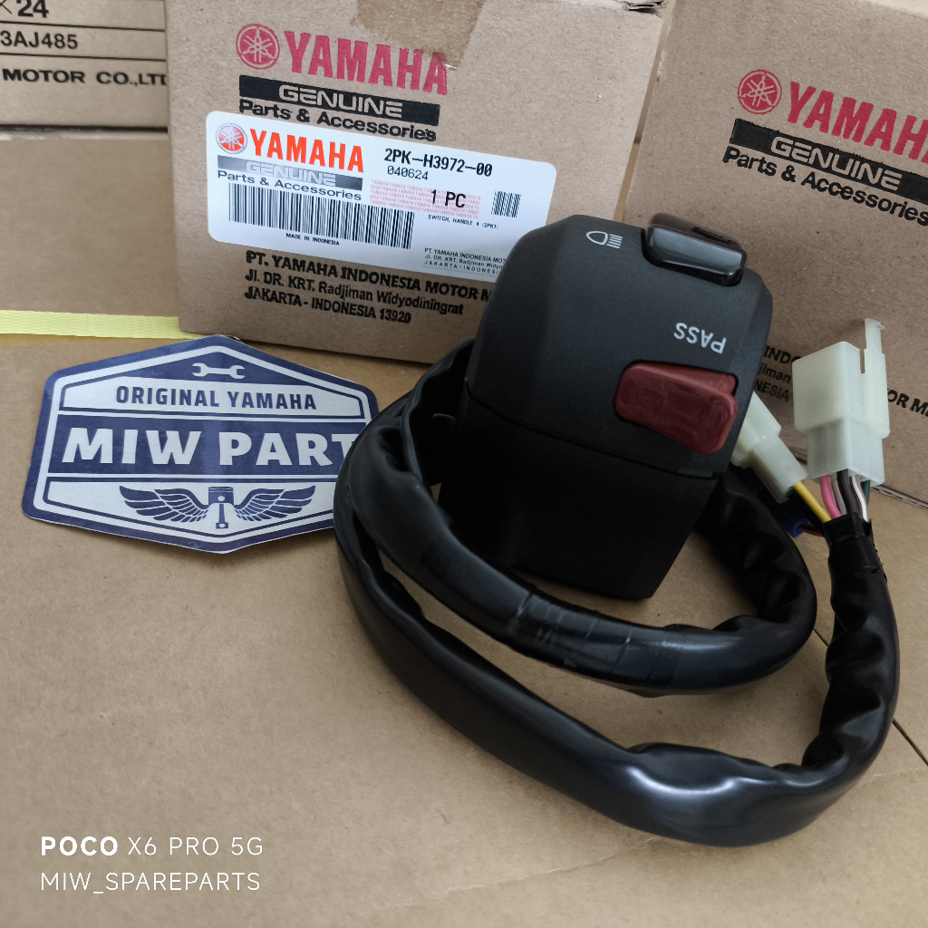 Original YAMAHA R15 V2 LEFT HOLDER SWITCH YGP/SWITCH, HANDLE 4 (2PK1 ...