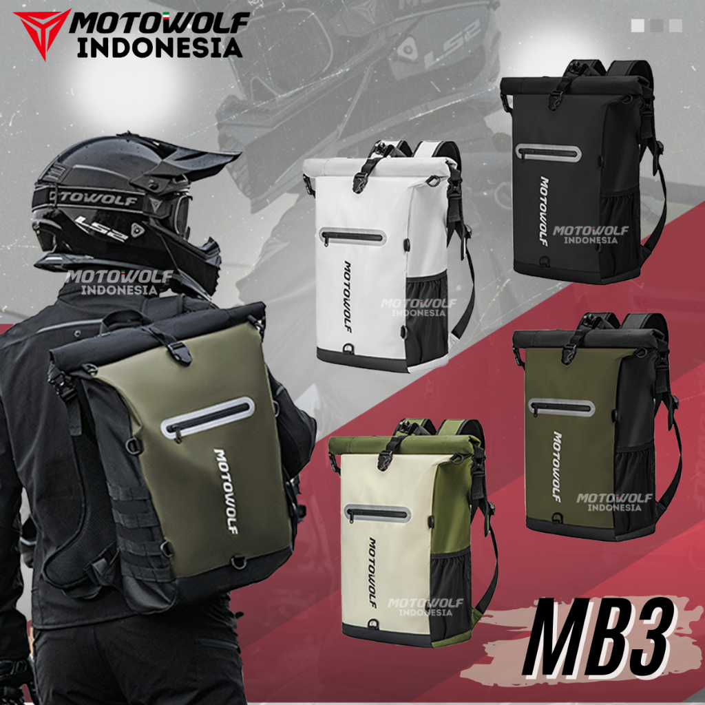 Motowolf Waterproof Hydropack Backpack Includes 2 Liter Waterblader ...