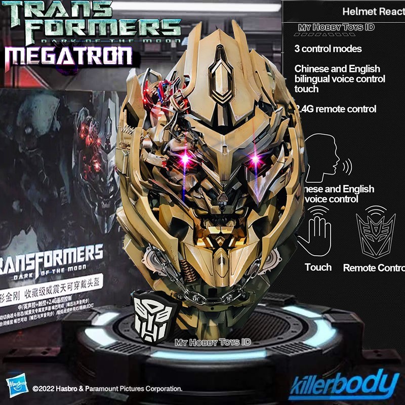 Hasbro Figure Robot Transformers Helmet Head Megatron Electric Remote ...