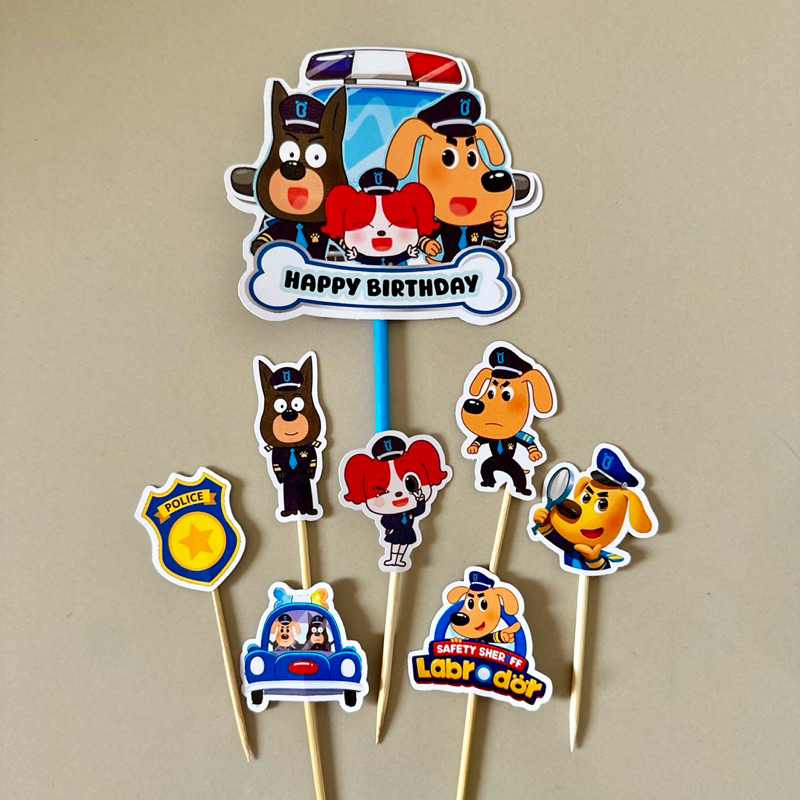 Labrador POLICE TOPPER (LA-001) / LABRADOR POLICE CAKE TOPPER ...