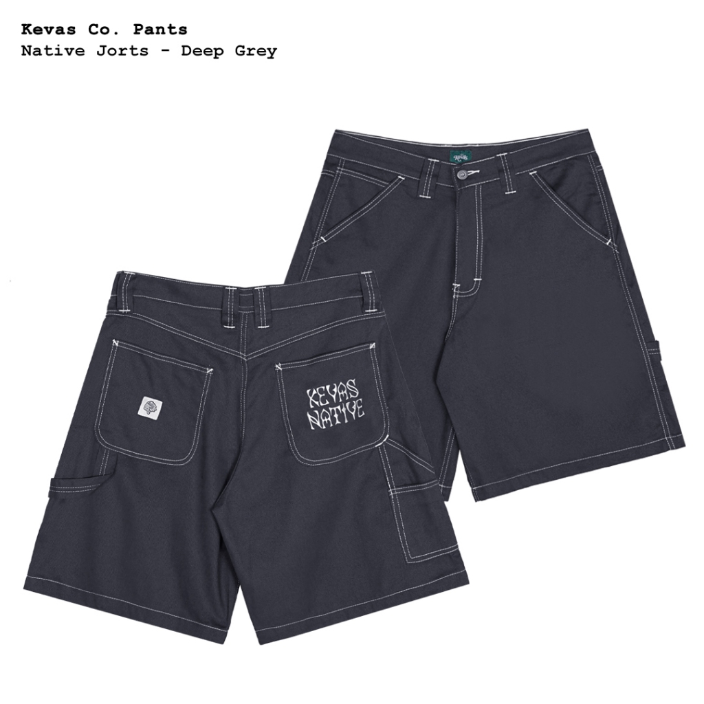Kevas Native Jorts Pants - Deep Grey | Shopee Malaysia