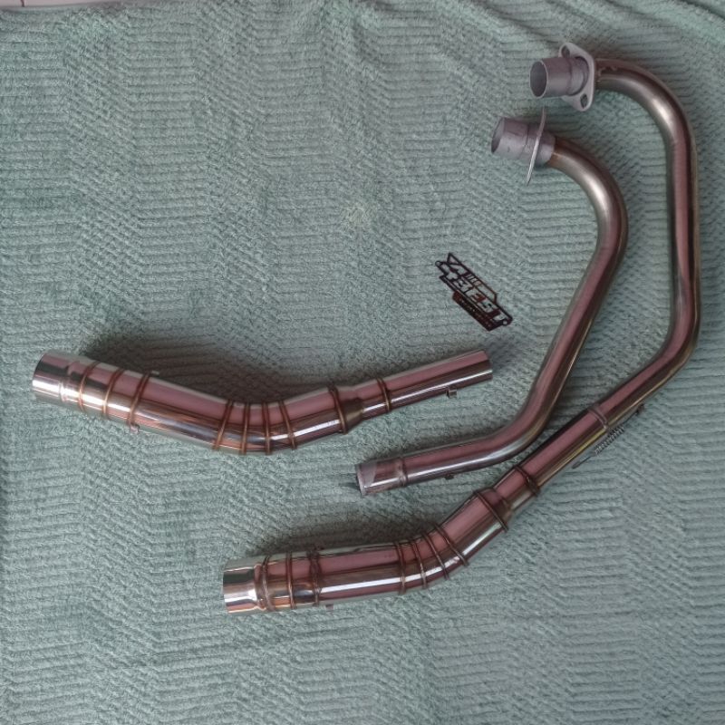 Open pipe stainless exhaust racing manifold for Tmx125 150 155 Raider ...