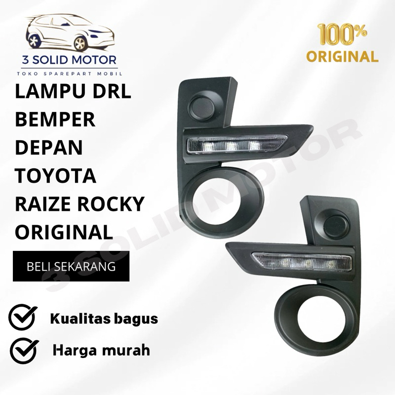 Original TOYOTA RAIZE ROCKY FRONT BUMPER DRL LIGHTS | Shopee Malaysia