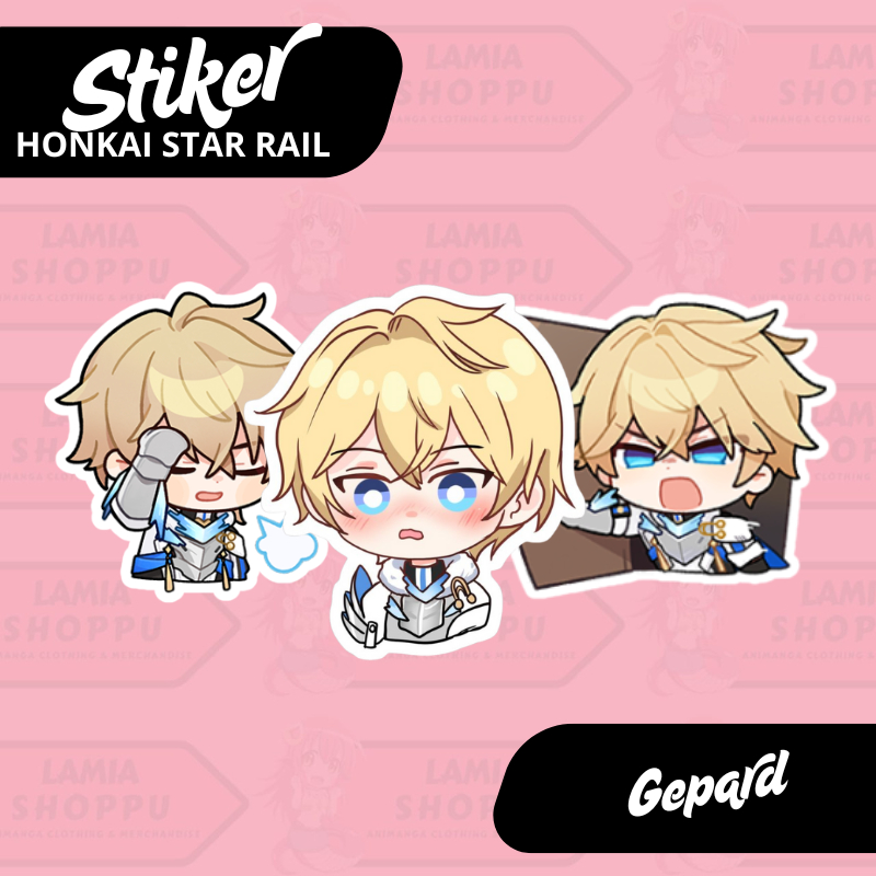Gepard HSR sticker | Honkai Star Rail Gepard Chibi Vinyl Waterproof ...
