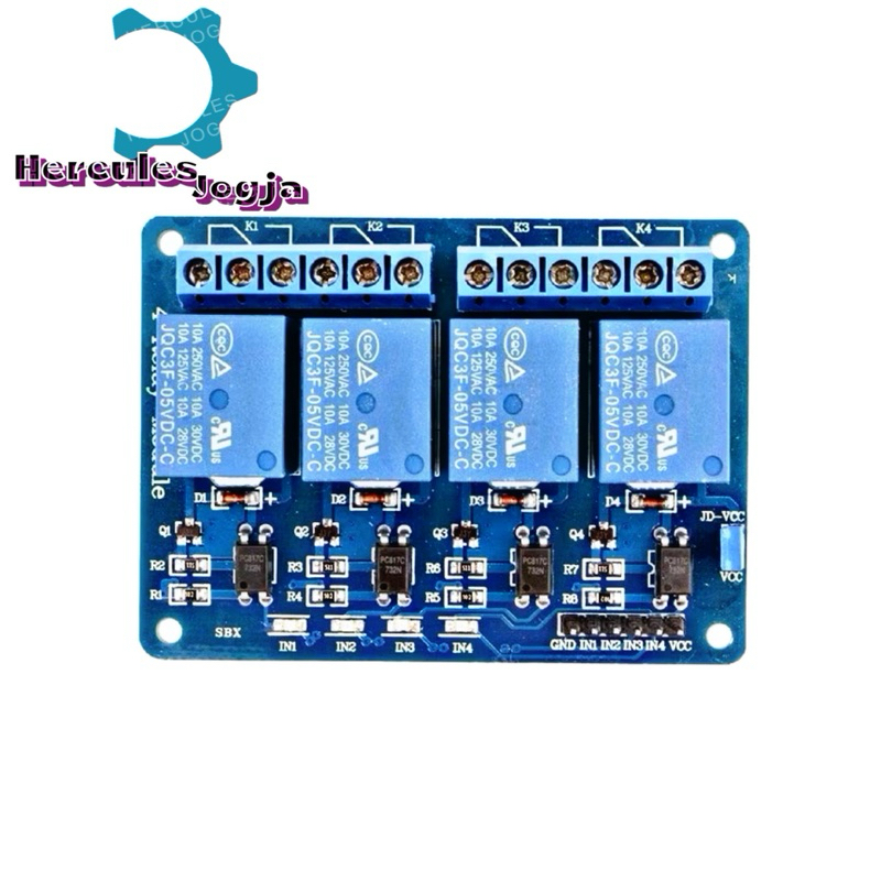 Relay Module 4 Channel Ch 5V 220V AC Module optocoupler | Shopee Malaysia