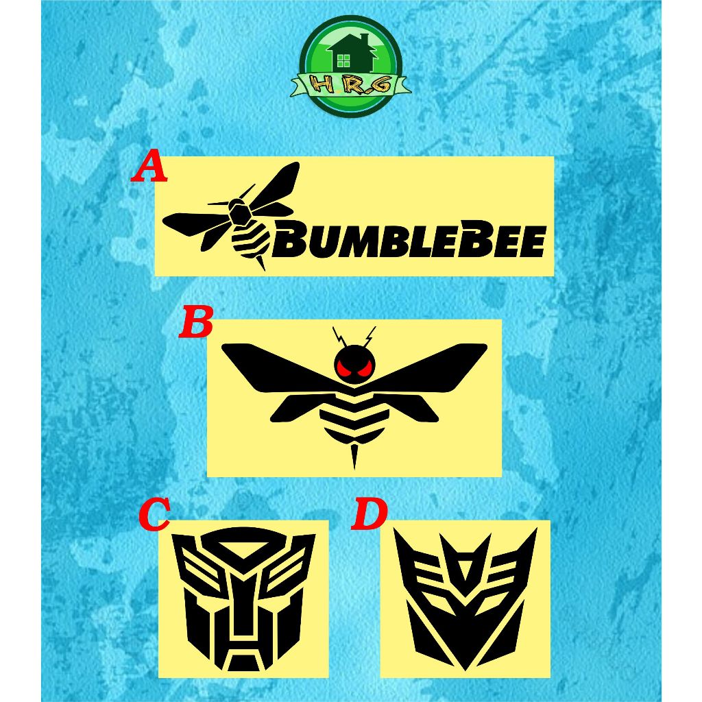 Transformers bumblebee logo cutting Sticker | Shopee Malaysia