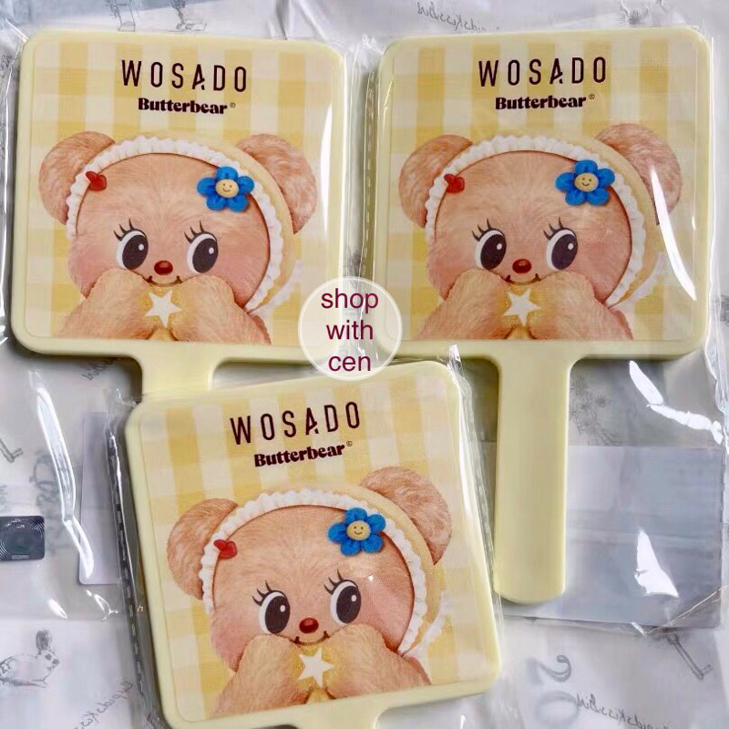 [READY CAN GOSEND] WOSADO X BUTTERBEAR TOAST HAND MIRROR / HAND MIRROR ...