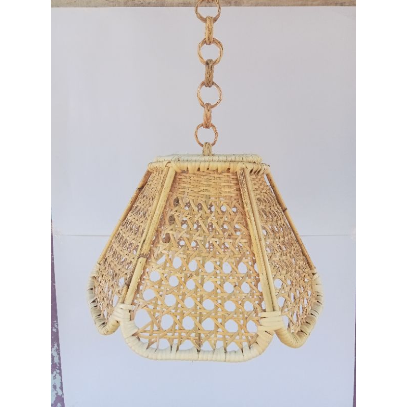 ANTIQUE BEAUTIFUL ANTIQUE MURMER ORIGINAL NATURAL RATTAN LAMP SHADE ...