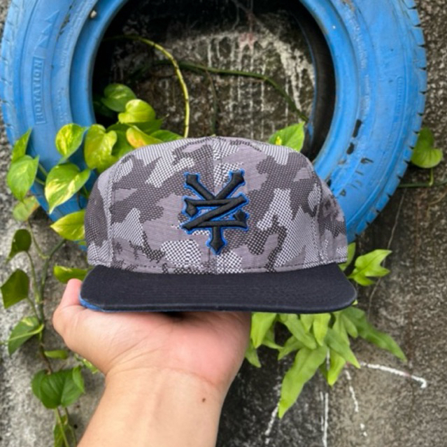 Zoo York Skateboards Hat Logo Black Flat Brim Snapback Streetwear Cap ...