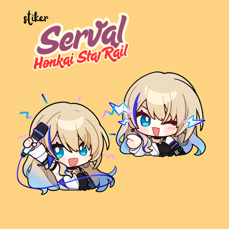 HSR SERVICE STICKERS | HONKAI STAR RAIL 7 CM VINYL GLOSSY WATERPROOF ...