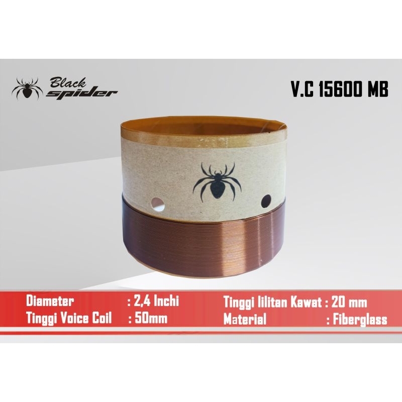 SPUL SPIKER BLACK SPIDER BS 15600 MB SPOOL SPEAKER 2,4INCHI BLACKSPIDER ...