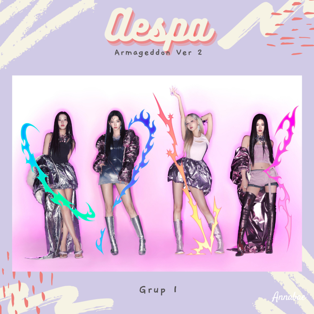 Poster Aeespa Armageddon Ver 1 Super Being (PART 1) | Shopee Malaysia